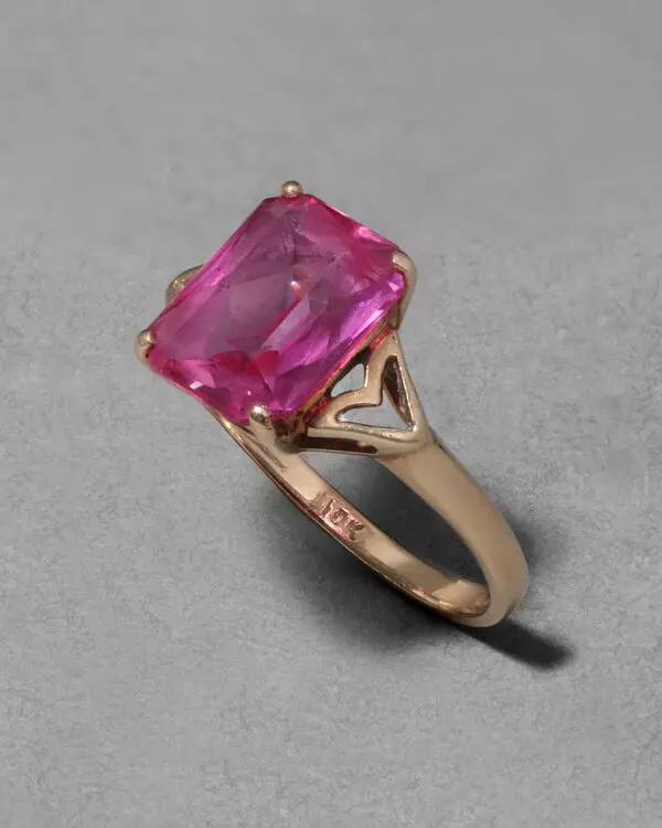 Alexis Bittar Vintage 1980s Cocktail Ring - Gold