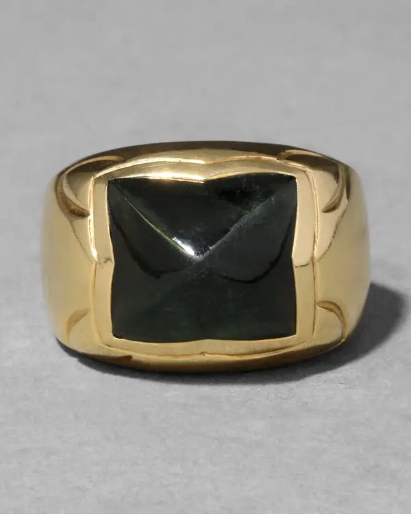 Alexis Bittar Vintage 1940s 18k & Tourmaline Ring - Gold