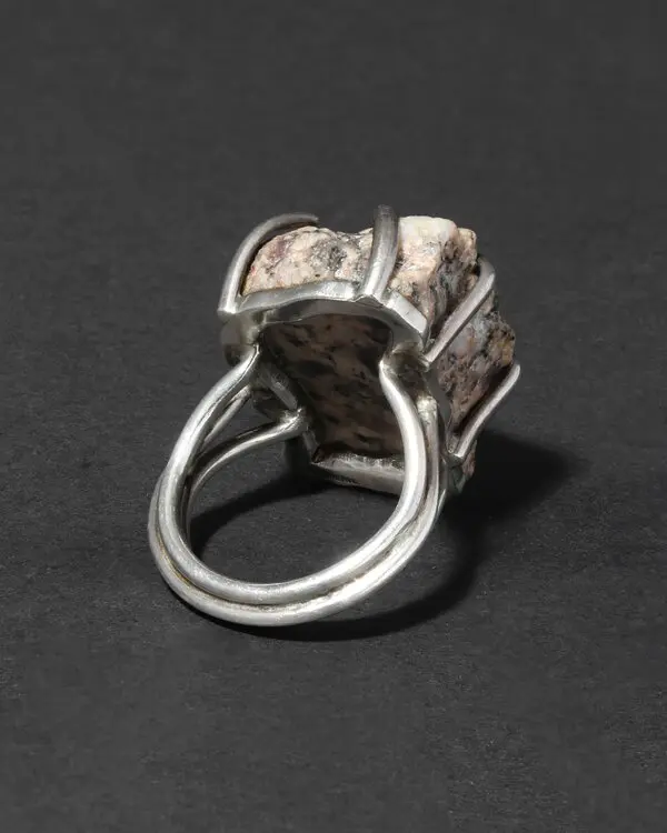 Alexis Bittar Vintage Sterling & Astrophylite Ring