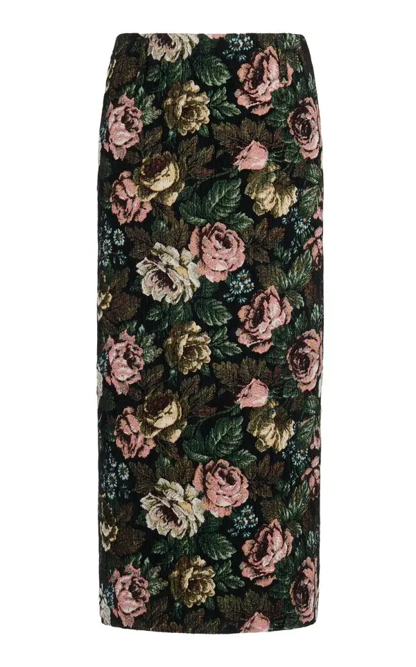 Dries Van Noten Clean-cut Midi Skirt - Black