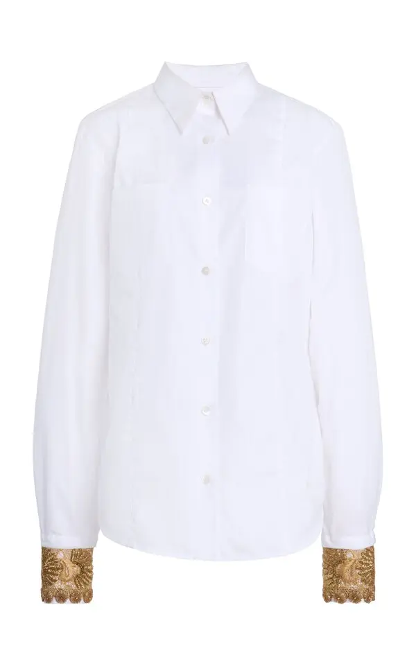 Dries Van Noten Chloris Cotton Shirt - White