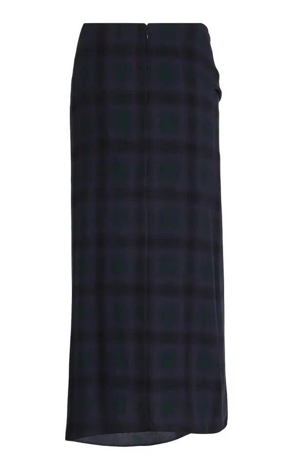 Dries Van Noten Suma Draped Midi Skirt