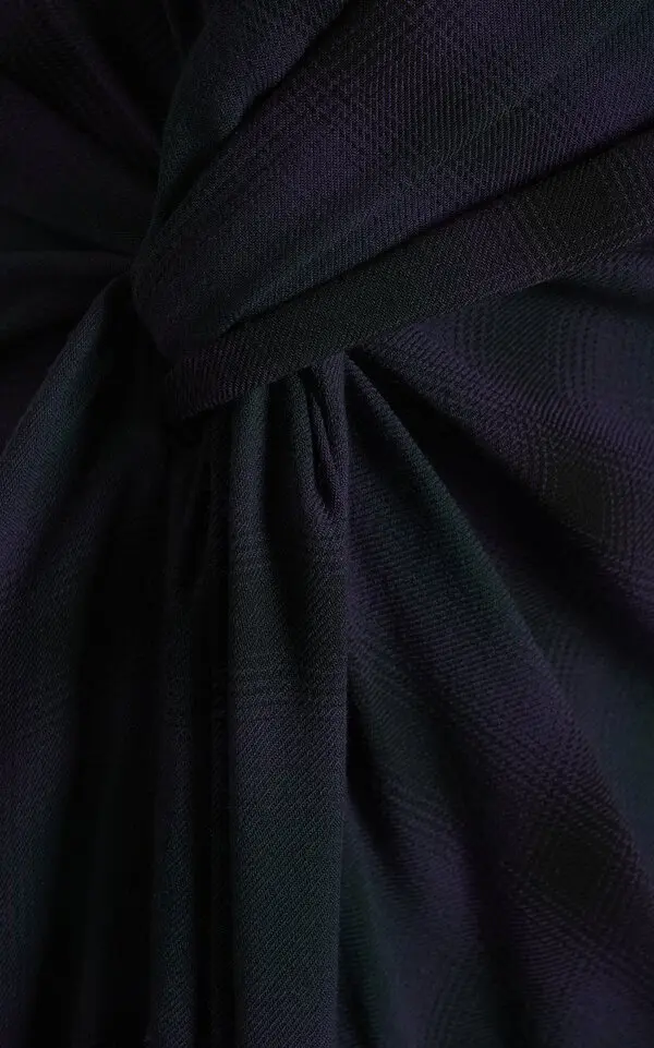 Dries Van Noten Suma Draped Midi Skirt