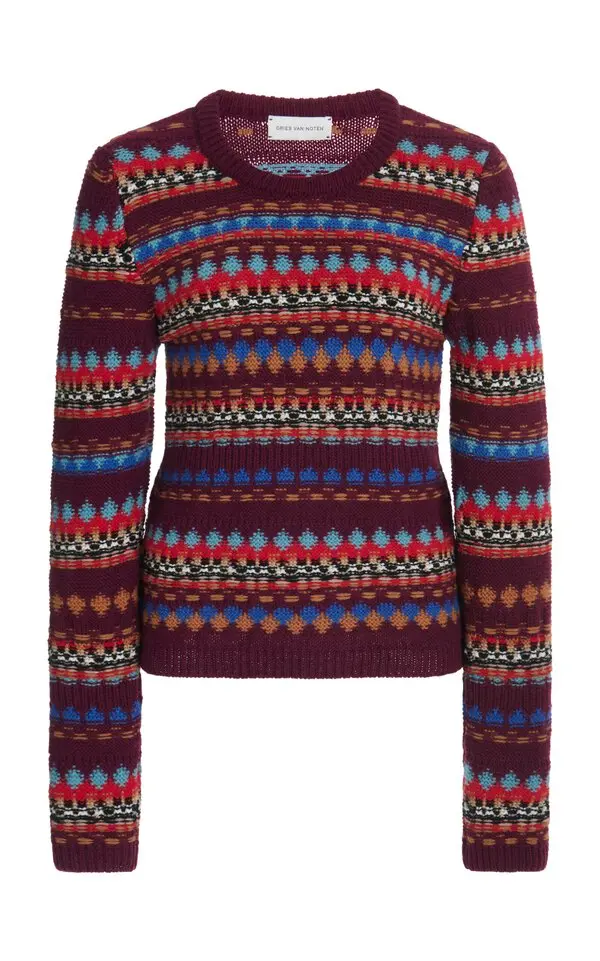 Dries Van Noten Tedd Wool Sweater - Red