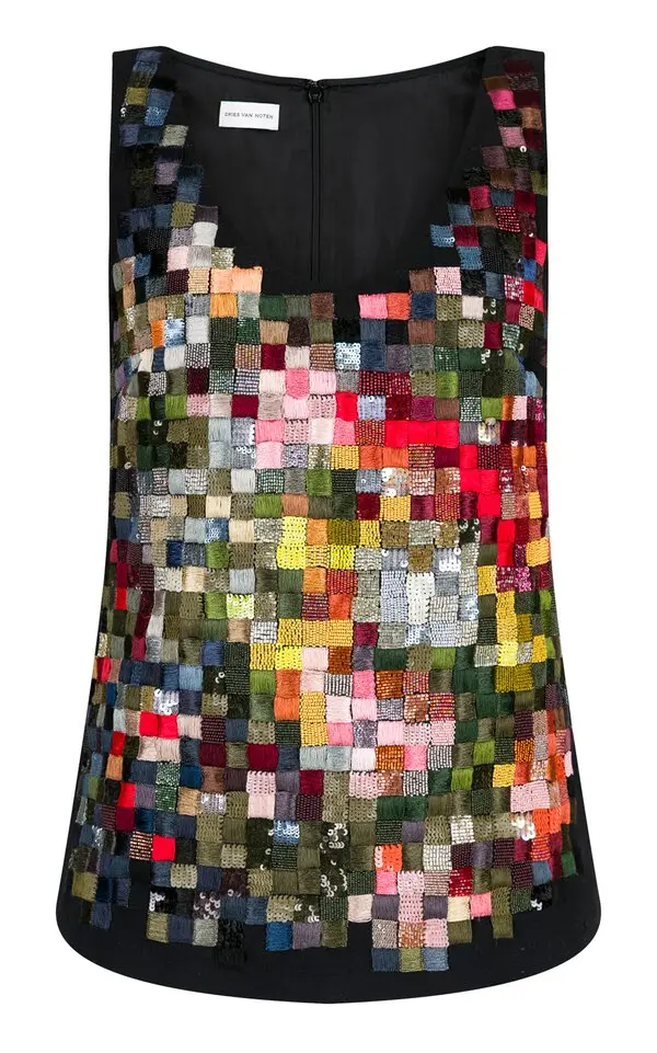 Dries Van Noten Embellished Cropped Top