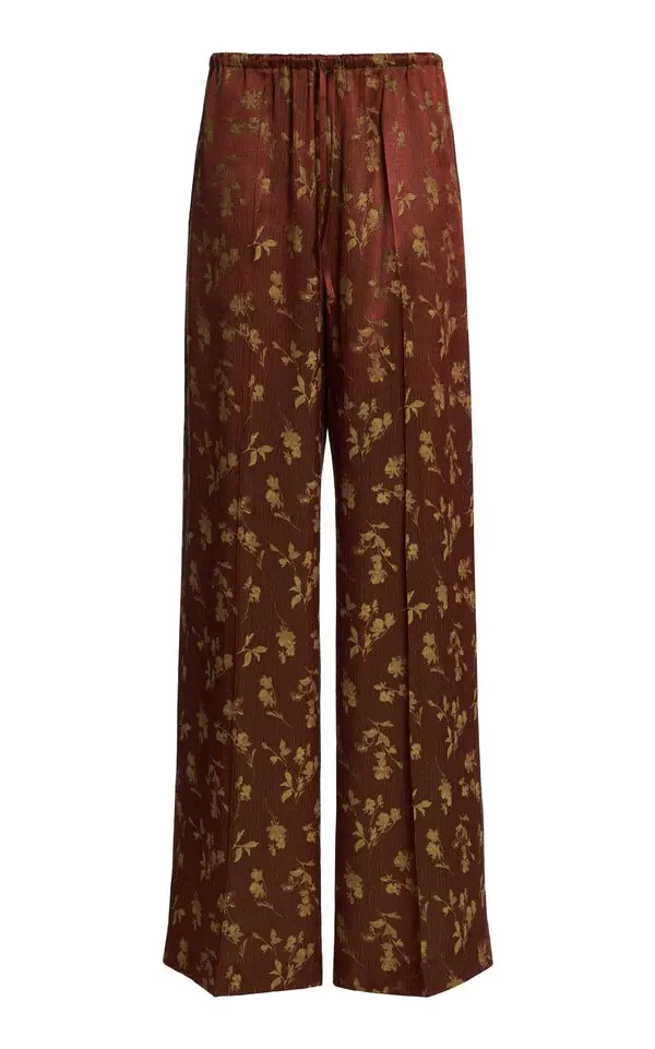 Dries Van Noten Puvis Drawstring Wide-leg Pants - Brown