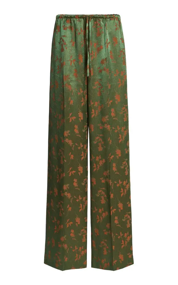 Dries Van Noten Puvis Drawstring Wide-leg Pants - Green