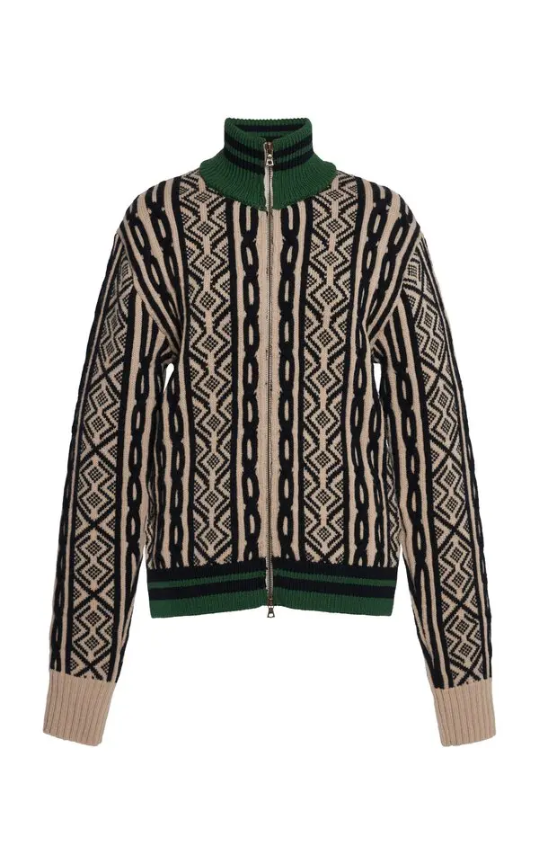 Dries Van Noten Telly Wool Cardigan