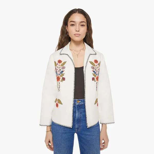 Alix Of Bohemia Francis Heirloom Flora Jacket - White