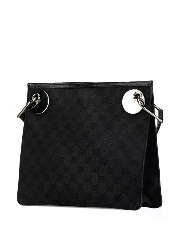 Gucci Gg Canvas Eclipse Crossbody Bag - Black