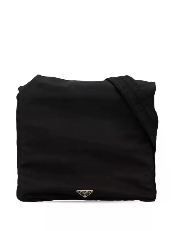 Prada 2000-2013 Tessuto Zip Top Crossbody Bag