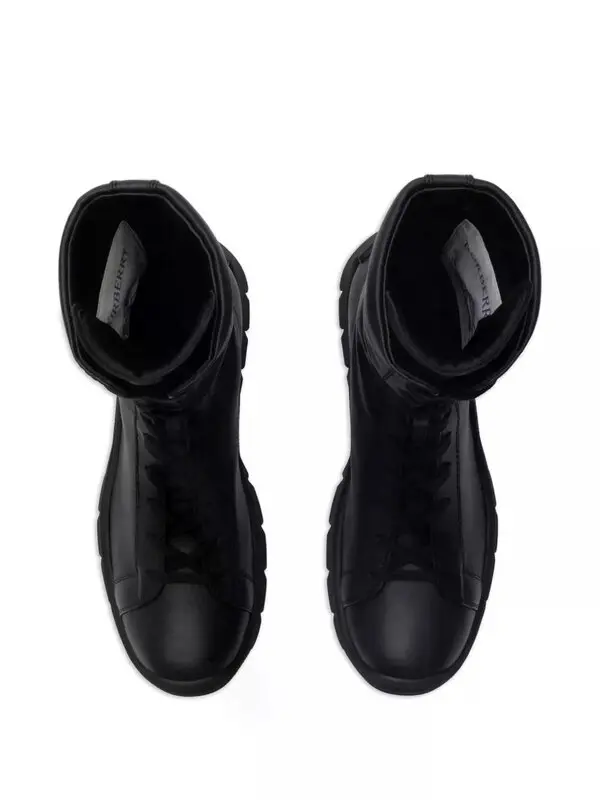 Burberry Leather Lace-up Boots