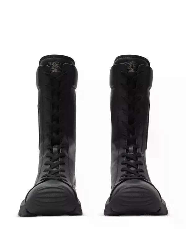 Burberry Leather Lace-up Boots