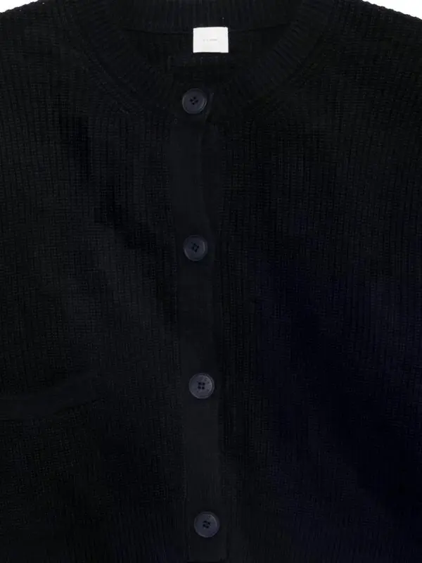 C.T.PLAGE Button Knit Cardigan - Black