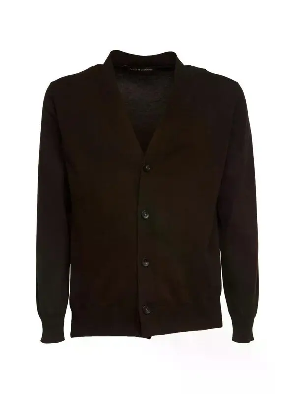 FILIPPO DE LAURENTIIS Ribbed V-neck Cardigan