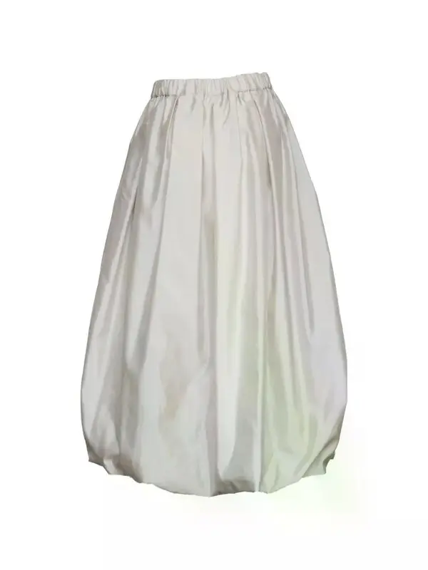 Max Mara Gathered Skirt With Elastic Waist - Grey