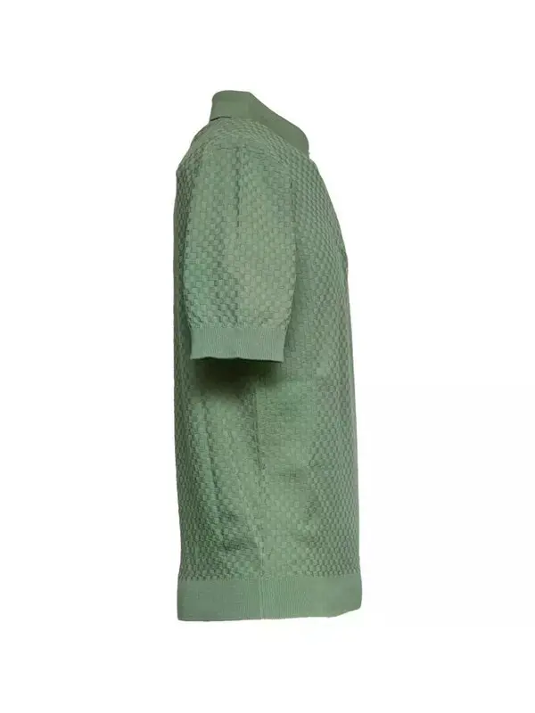 FILIPPO DE LAURENTIIS Three Button Short-sleeve Polo - Green
