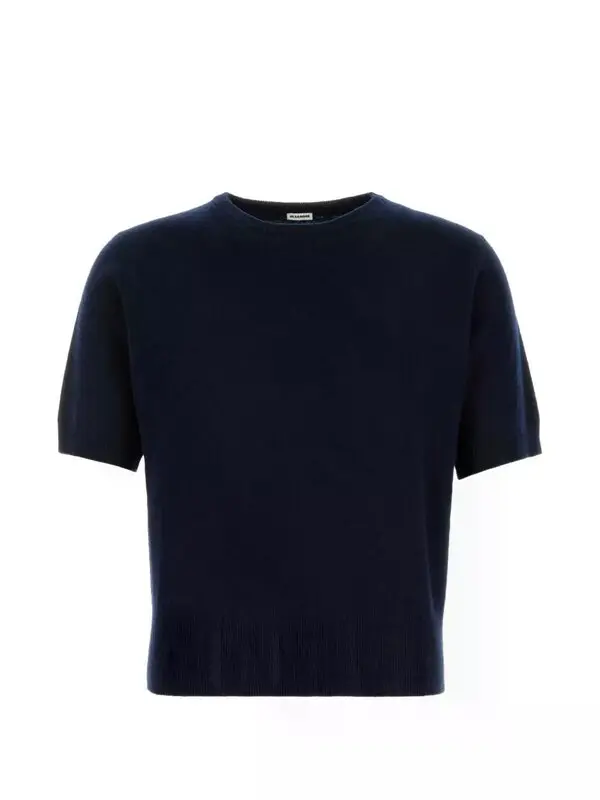 JIL SANDER Short-sleeved Sweater - Blue