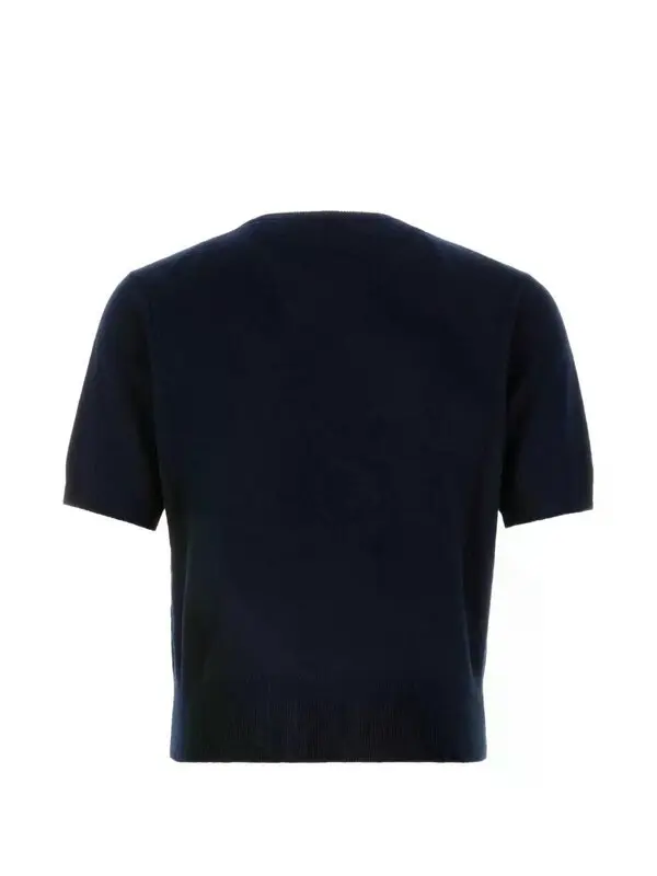 JIL SANDER Short-sleeved Sweater - Blue