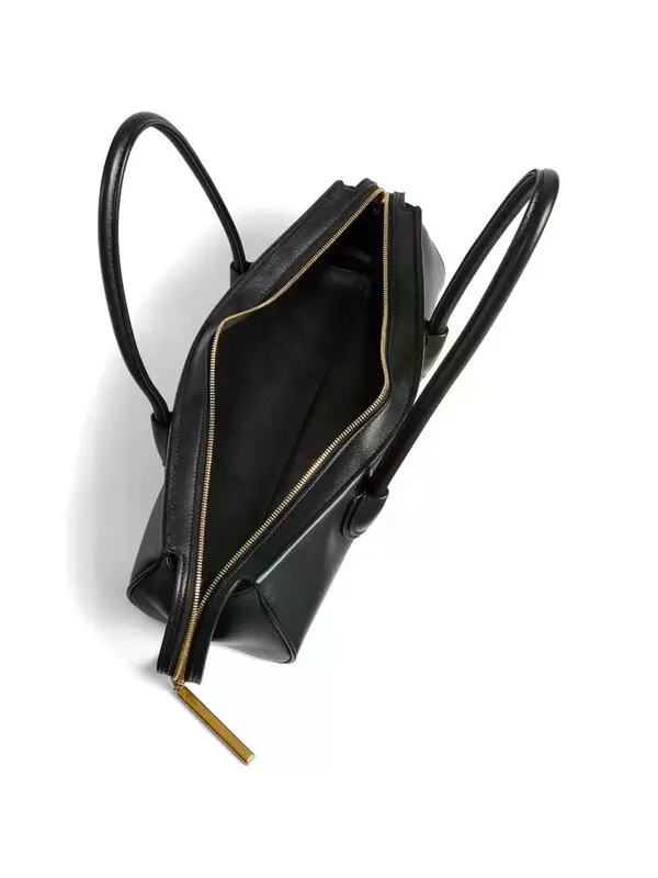 Khaite Logo-motif Shoulder Bag - Black