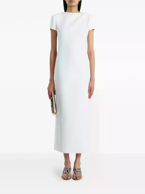 Khaite Iryl Open-back Midi Dress - White