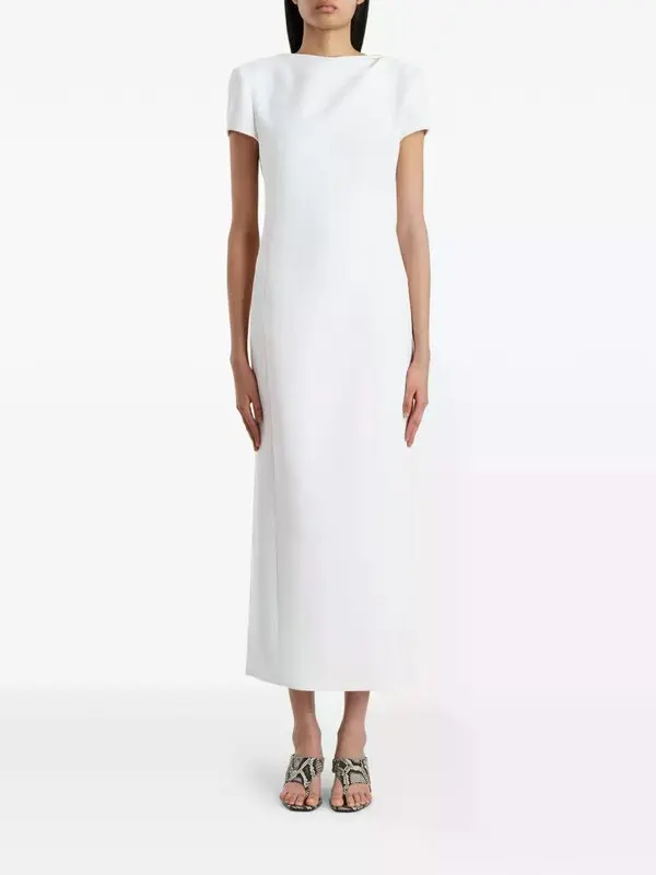 Khaite Iryl Open-back Midi Dress - White