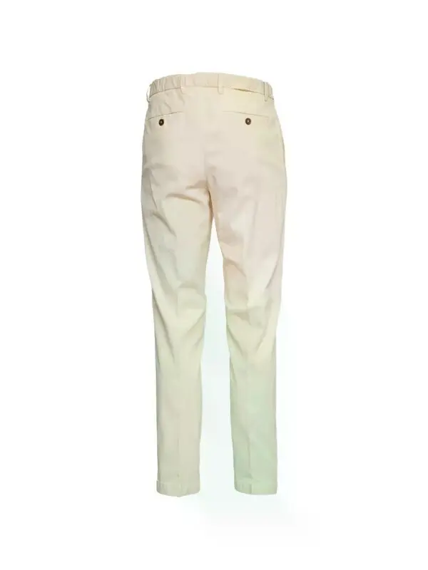BRIGLIA 1949 Elasticated-waist Cotton Trousers - Neutrals