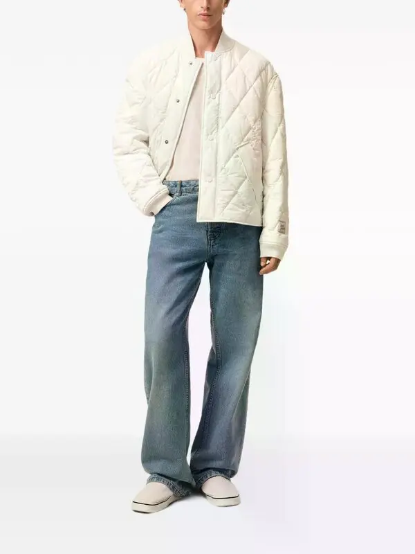 AMI Paris Crinkled Padded Jacket - Neutrals