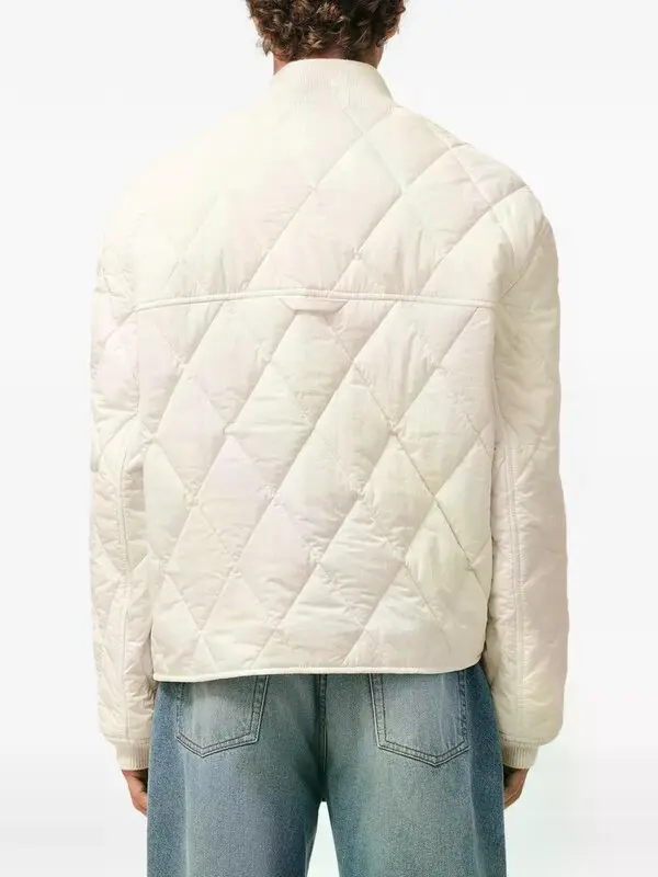 AMI Paris Crinkled Padded Jacket - Neutrals