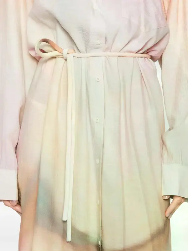 Nanushka Buttoned Tie Dress