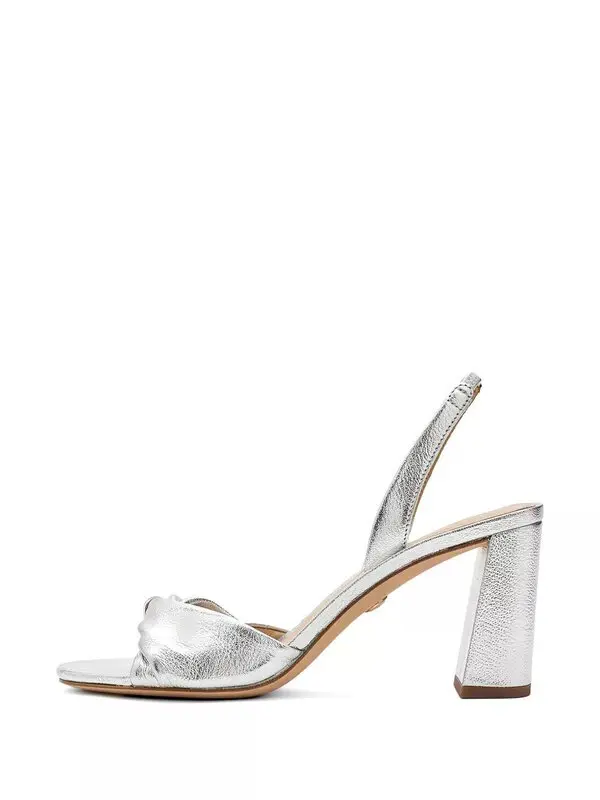 Veronica Beard Tullia Knotted Sandals - Silver