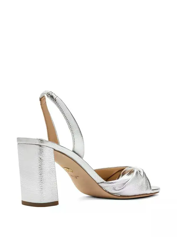 Veronica Beard Tullia Knotted Sandals - Silver