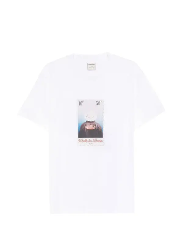 WALK IN PARIS Graphic Print T-shirt - White
