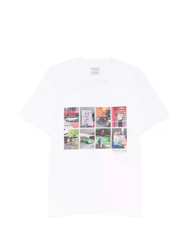 WALK IN PARIS Photographic T-shirt - White