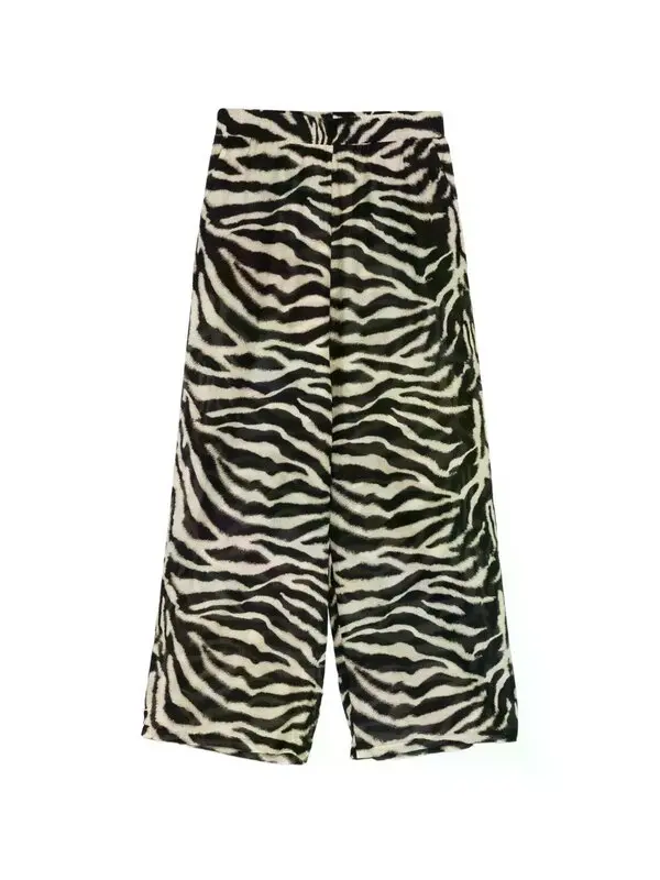 Ermanno Scervino Zebra-print Trousers - Neutrals