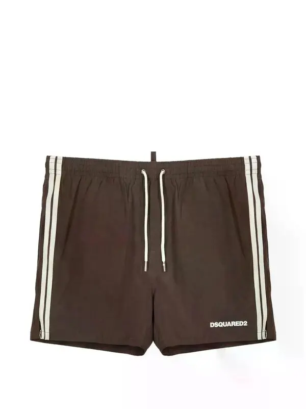 Dsquared2 Midi Swim Shorts - Brown