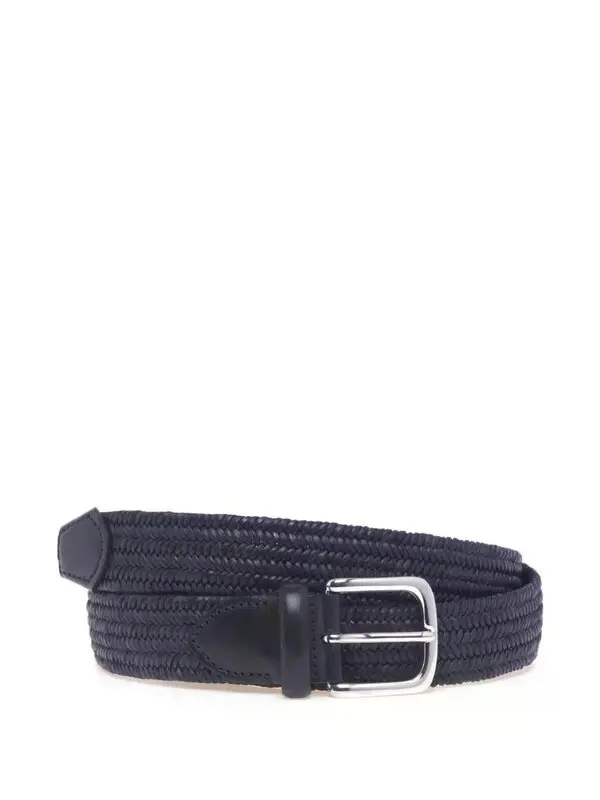 GAVAZZENI Braided Buckle Belt - Blue