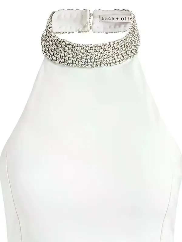Alice + Olivia Embellished Halterneck Top