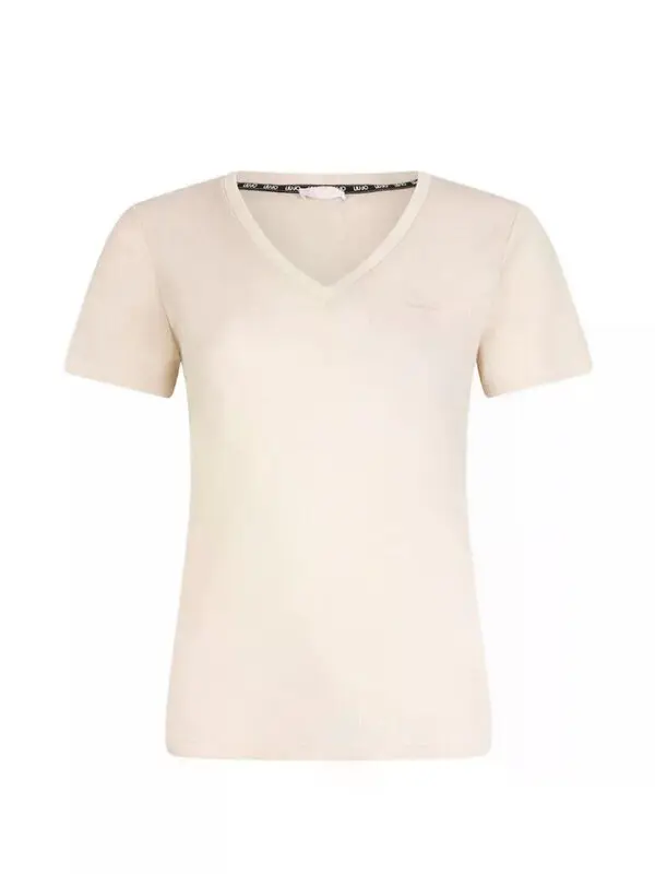 Liu Jo Logo Detail T-shirt - Neutrals