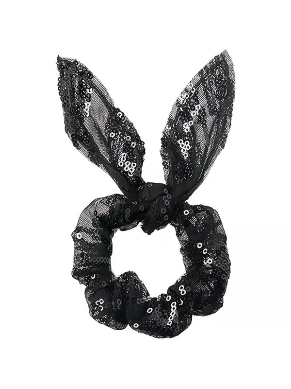 MAISON MICHEL Dorothea Sequinned Hair Band - Black