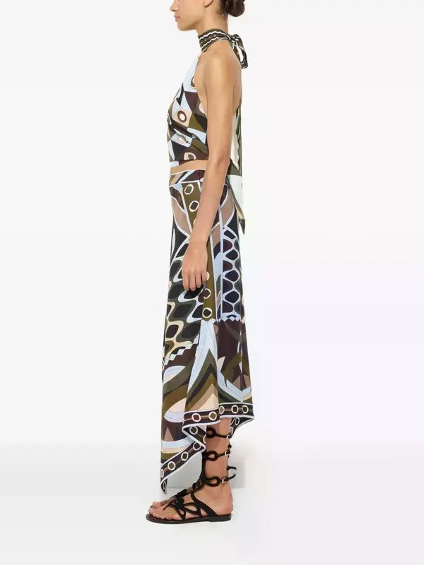 Emilio Pucci Occhi-print Halter Top