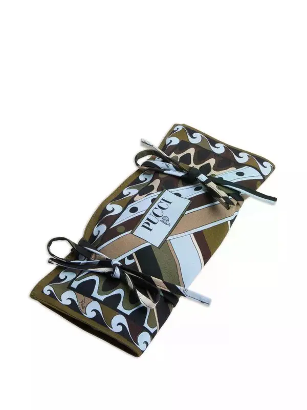 Emilio Pucci Vivara-print Travel Chess Set - Green