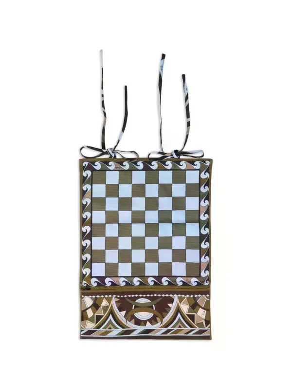 Emilio Pucci Vivara-print Travel Chess Set