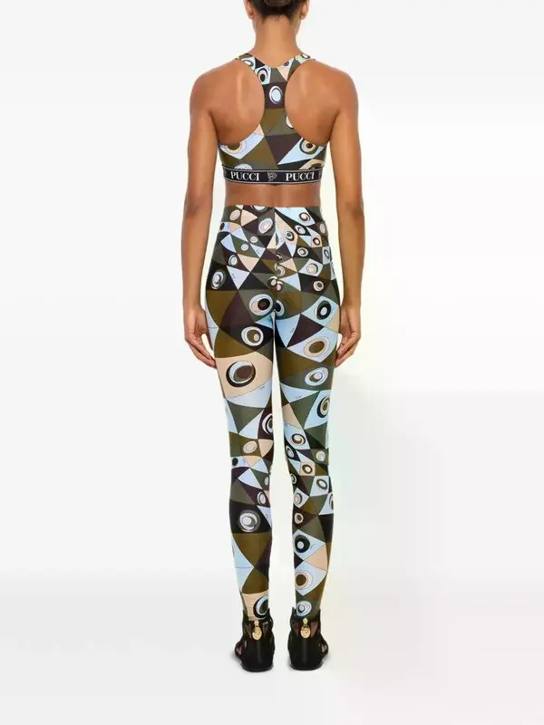 Emilio Pucci Occhi-print Leggings - Black