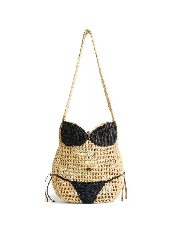 Emilio Pucci Nella Raffia Shoulder Bag
