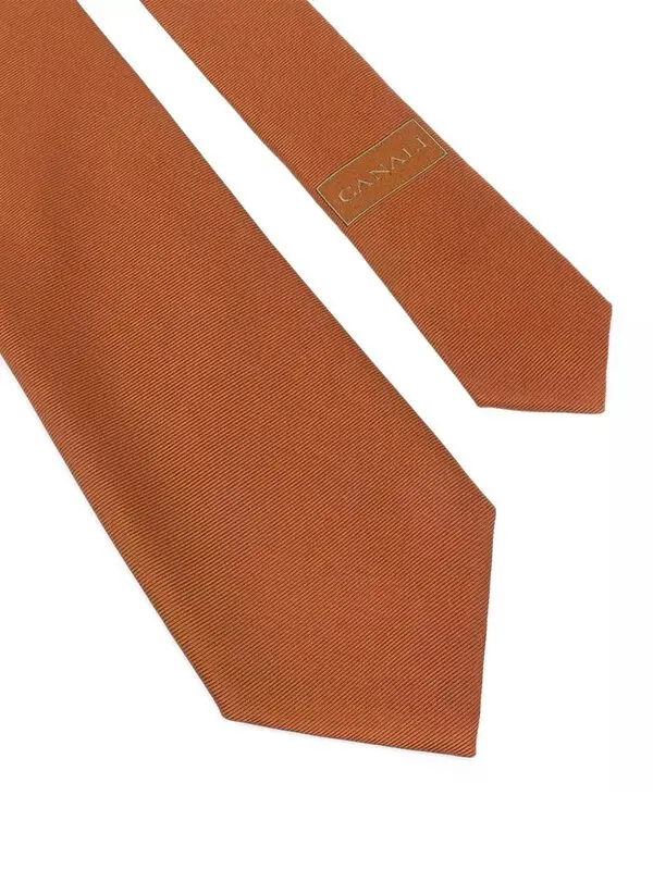 Canali Silk Neck Tie - Orange