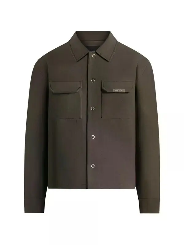 Manière De Voir Magnetic Pocket Cargo Jacket - Green