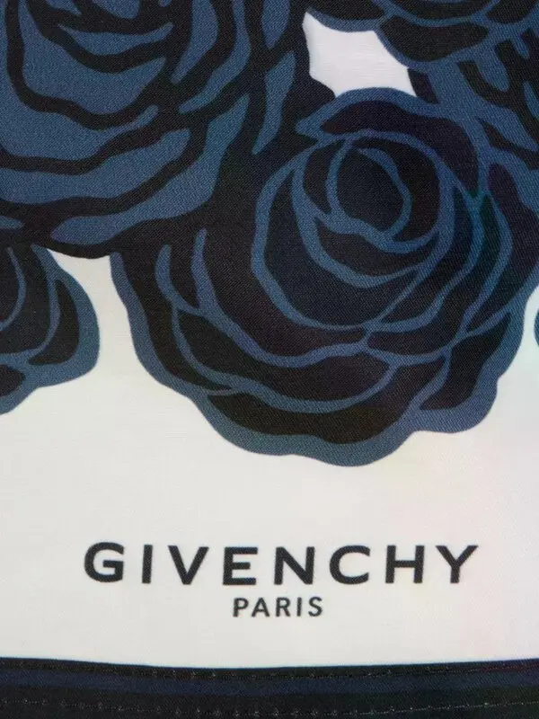 Givenchy Floral-print Swim Shorts - Blue