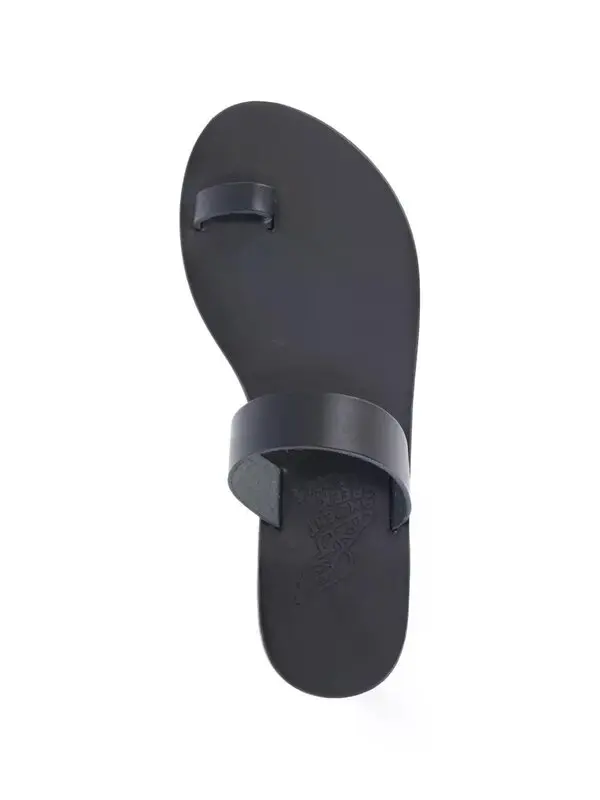 ANCIENT GREEK SANDALS Thalia Flat Sandals - Black