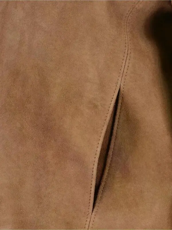 LOW CLASSIC Suede Zip-up Jacket